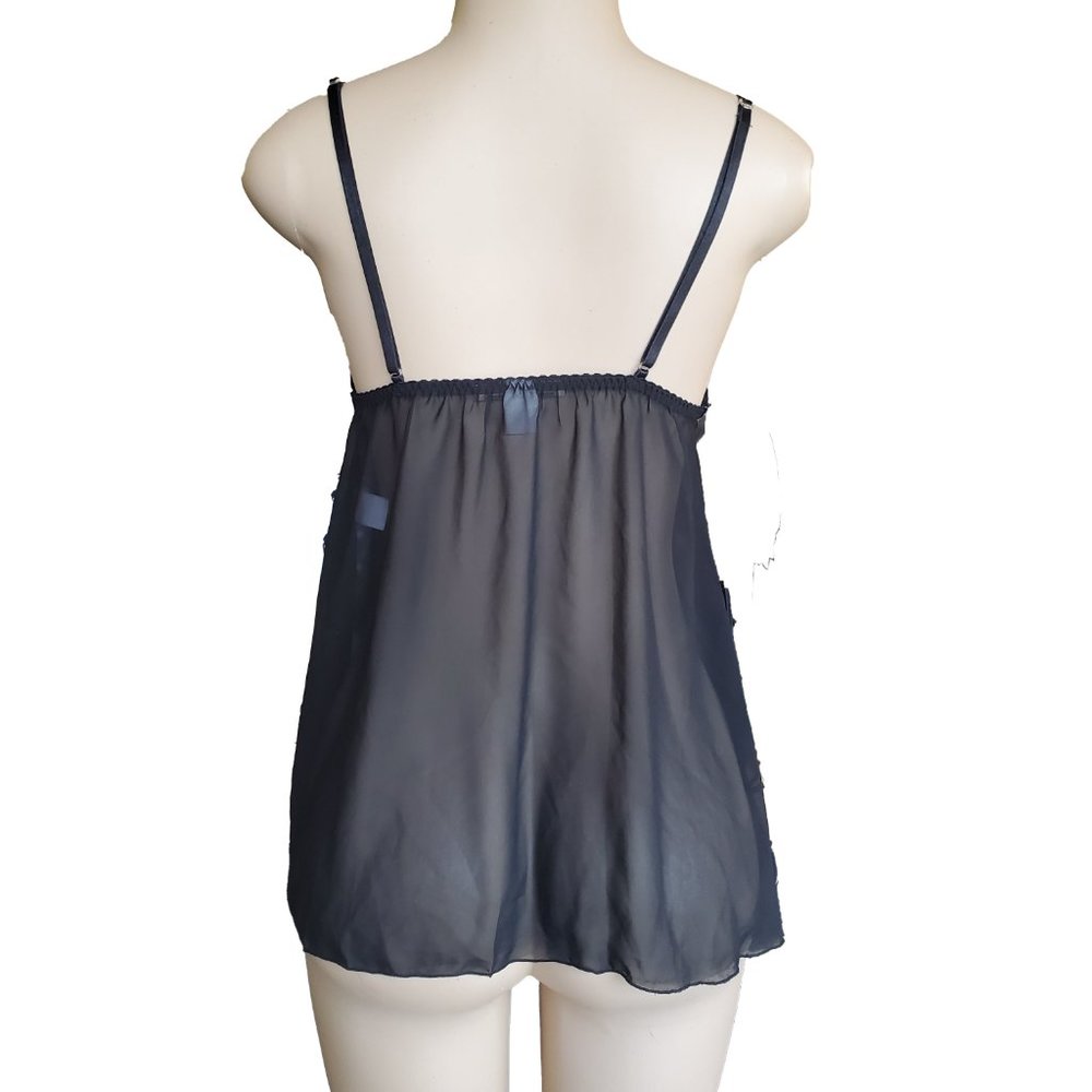 Linea Donatella Sheer Lace Chemise And Rob - Gem